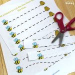 Printable Busy Bee Scissor Skills Worksheets - Look! We're Learning!
