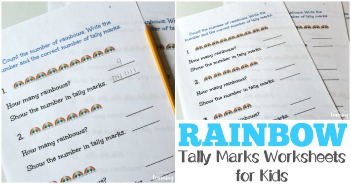 Printable Rainbow Tally Marks Worksheets for Elementary Kids - Look! We ...