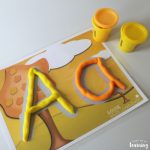 Alphabet & Number Fall Playdough Mats