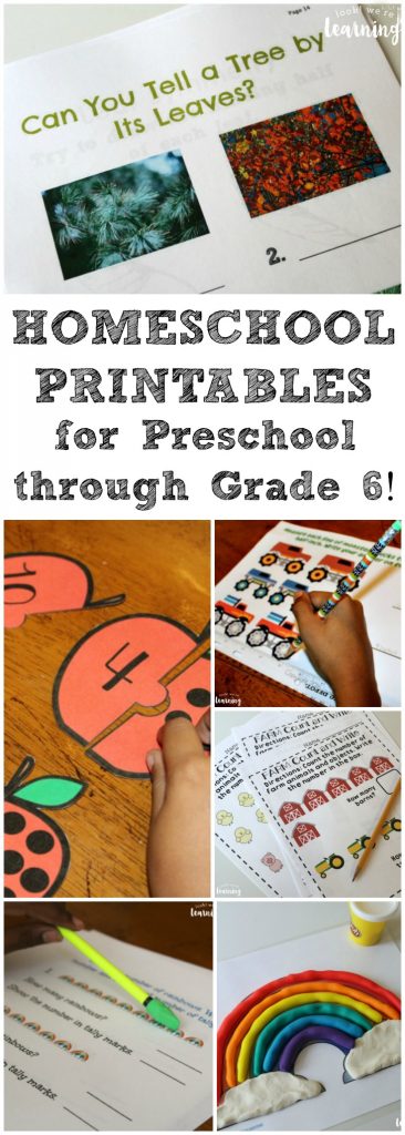 Homeschool Printables - Look! We're Learning!