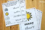 Weather ASL Coloring Pages - Look! We're Learning!