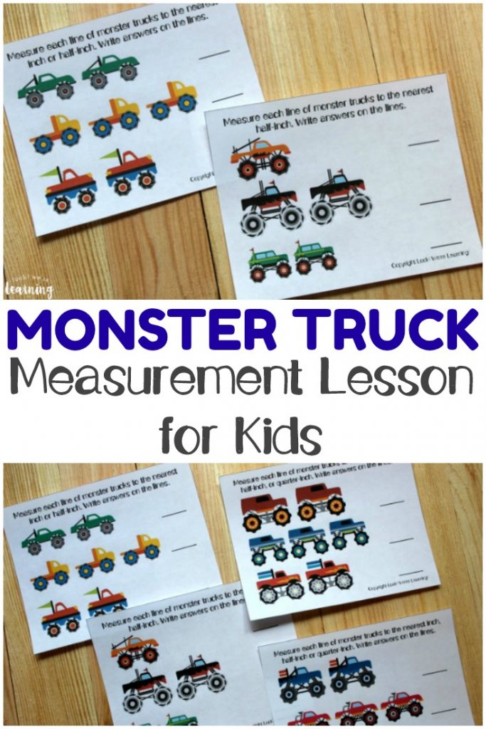 Monster Truck Measurement for First Grade Printables - Look! We're ...