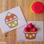 Preschool Playdough Mats: Cupcake Playdough Mats
