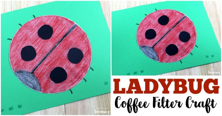 Easy and Cute Coffee Filter Ladybug Craft for Kids to Make - Look! We ...