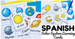 Printable Spanish Flashcards: Spanish Solar System Flashcards