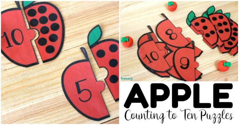 Apple Count! Apple Number Puzzles - Look! We're Learning!