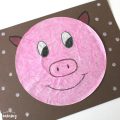 Coffee Filter Crafts for Kids: Coffee Filter Pig Craft - Look! We're ...