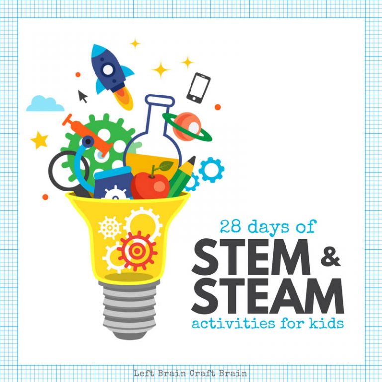 28 Days of STEM & STEAM Activities for Kids - Look! We're Learning!
