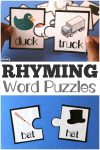 Rhyme Time! Printable Rhyming Literacy Puzzles for Kids - Look! We're ...