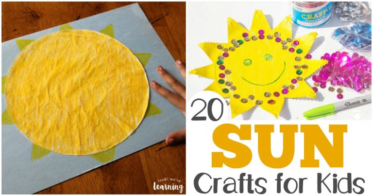 20 Fun and Easy Sun Crafts for Kids - Look! We're Learning!