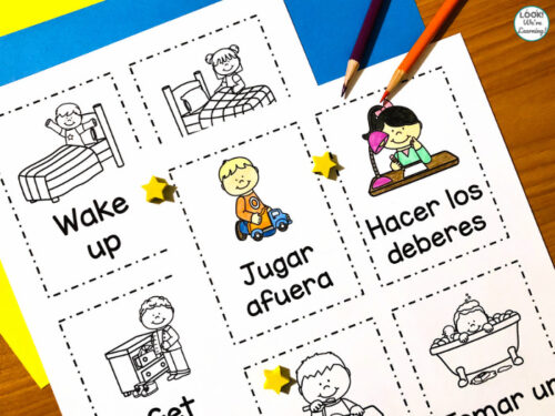 Free Daily Routine Cards for Kids - Look! We're Learning!