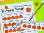 Pumpkin Places! Kindergarten Ordinal Number Lesson for Kids