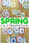 Spring A to Z Alphabet Flashcards - Look! We're Learning!