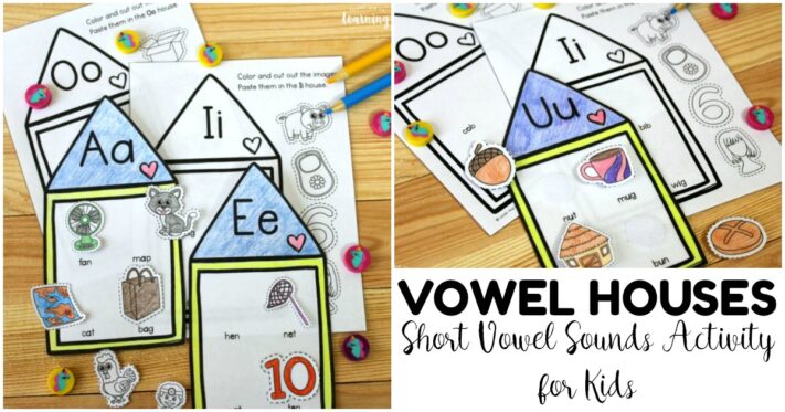 Vowel Houses! Short Vowel Sounds Activity for Kids - Look! We're Learning!