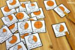 Pumpkin Pie Parts! Fraction Clip Cards for Kids - Look! We're Learning!