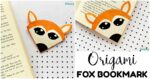 DIY Origami Fox Bookmark Craft for Kids - Look! We're Learning!