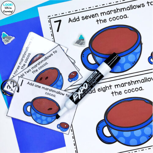 Cocoa Count! Hot Cocoa 1-10 Counting Cards for Kids