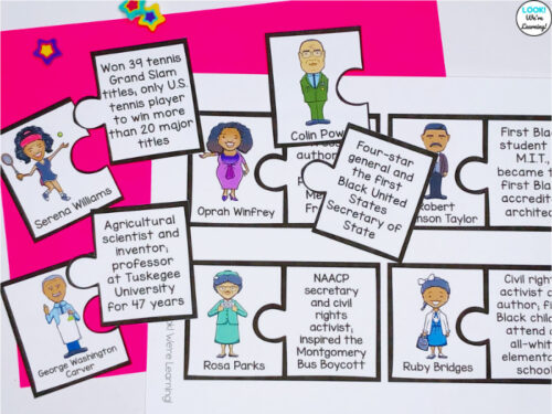 History Maker Matches! Black History Figure Puzzles