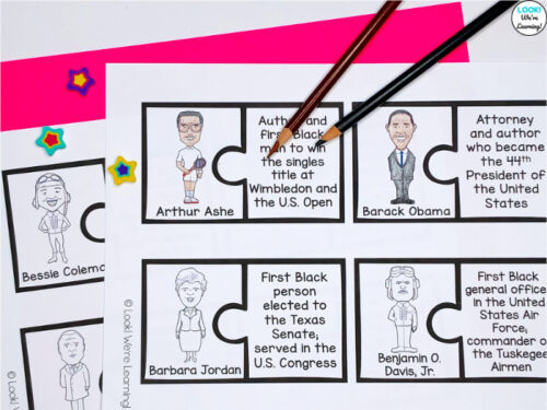 History Maker Matches! Black History Figure Puzzles