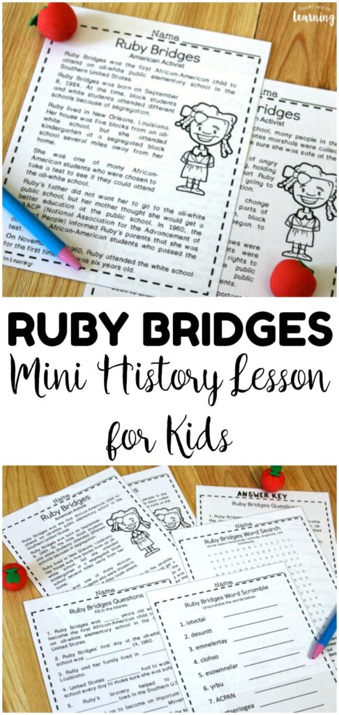 Ruby Goes to School! Mini Ruby Bridges History Lesson for Kids - Look ...