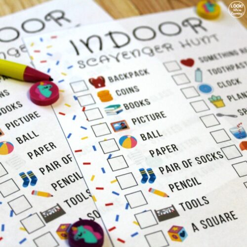 Scavenger Search! Indoor Scavenger Hunt for Kids - Look! We're Learning!