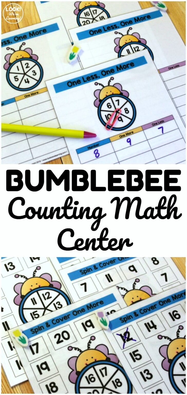 Bee Buzz and Spin! Bee Counting Math Center - Look! We're Learning!