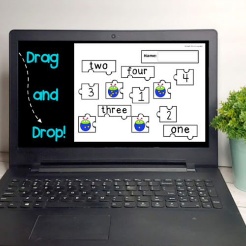 Ladybug Number Word Puzzles Digital Product - Look! We're Learning!