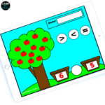 Apple Orchard! Digital Comparing Numbers Apple Picking Game - Look! We ...