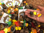 Easy Alphabet Acorn Sensory Bin for Kids - Look! We're Learning!