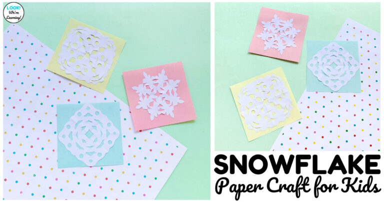 Easy Paper Snowflake Craft for Kids - Look! We're Learning!