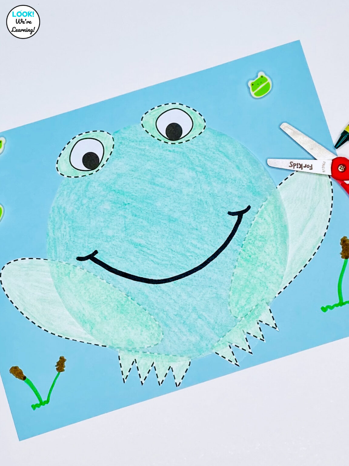 Easy Coffee Filter Frog Craft for Kids - Look! We're Learning!